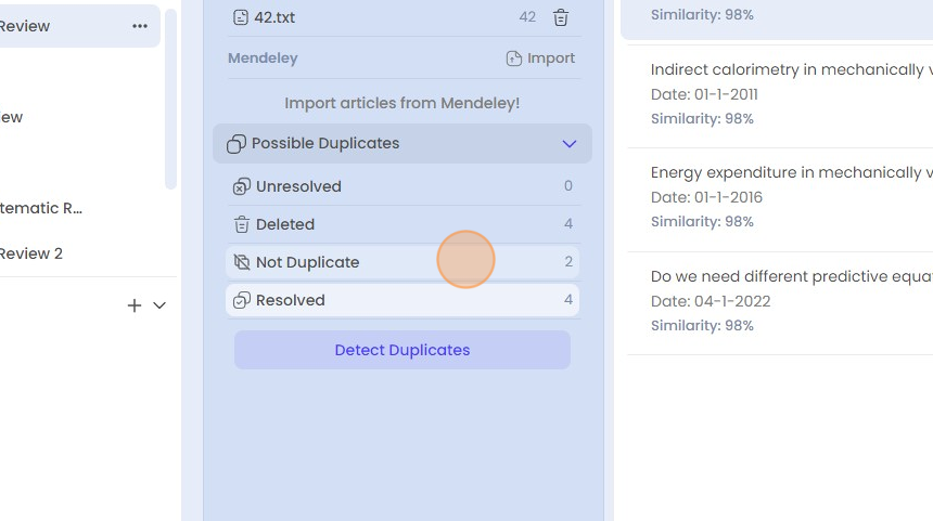 Detecting Duplicate References Articles In A Review Rayyan Help Center