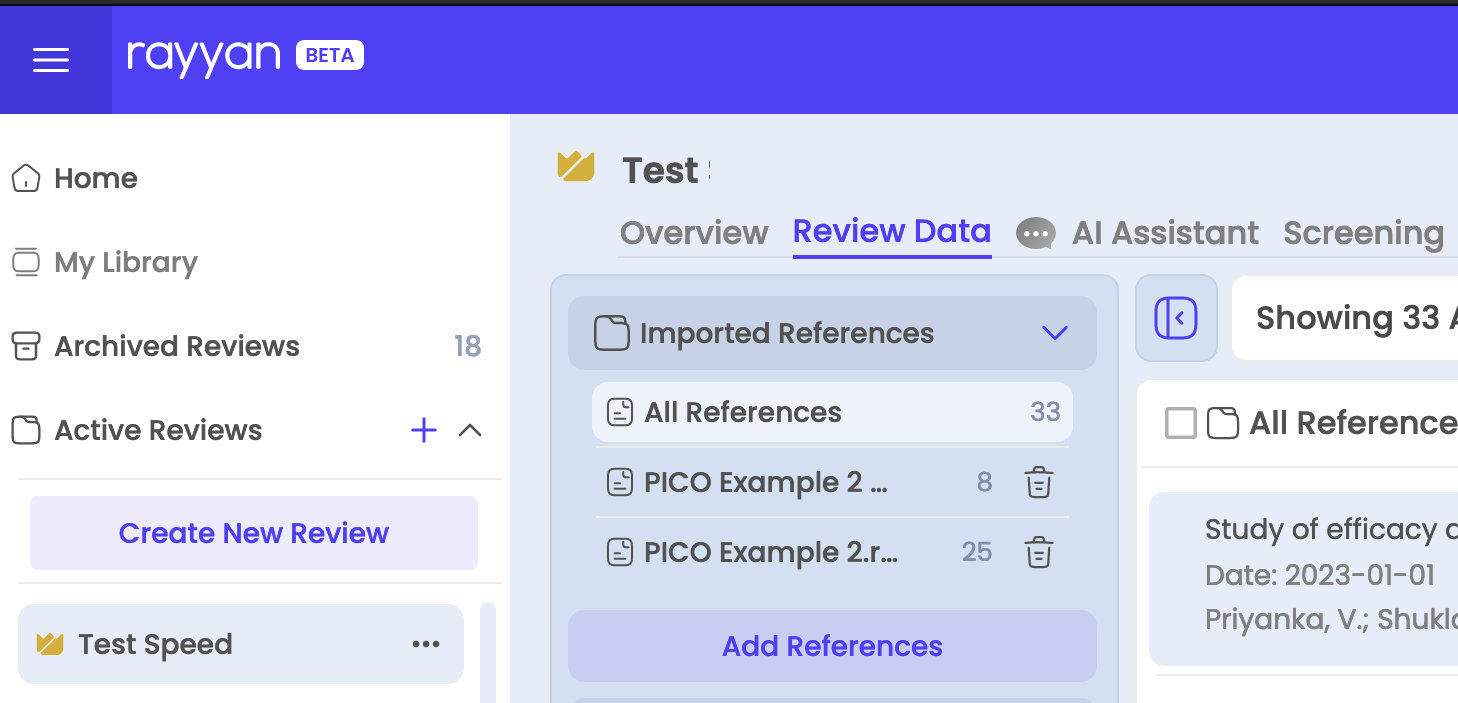 Detecting Duplicate References Articles In A Review Rayyan Help Center
