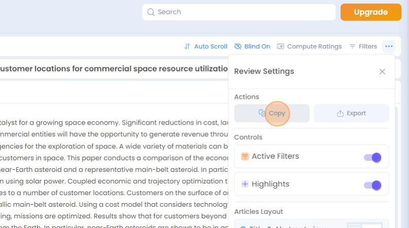 How to copy references/articles from one review to another? – Rayyan ...