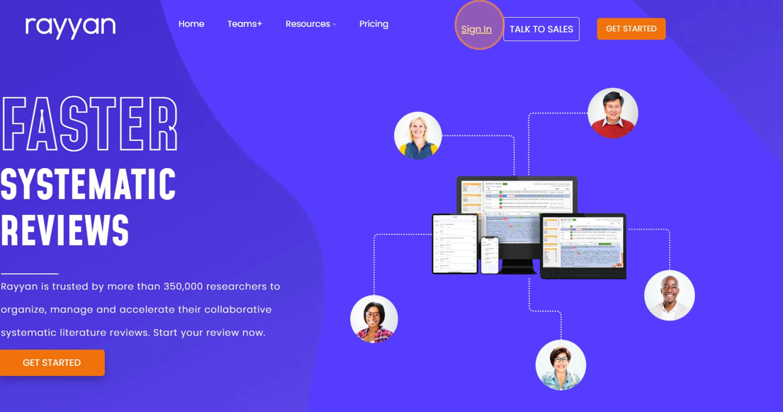 Signing up for an account on Rayyan – Rayyan Help Center