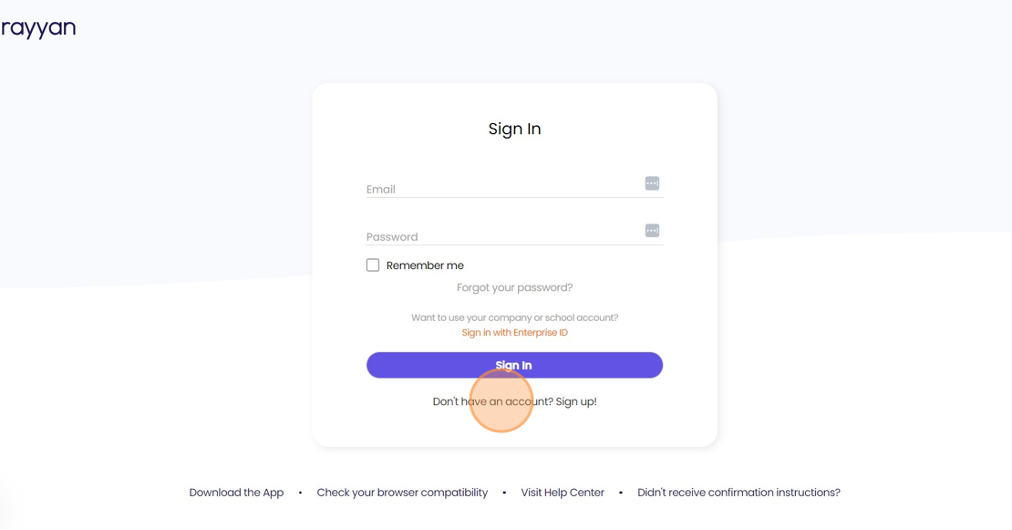 Signing up for an account on Rayyan – Rayyan Help Center
