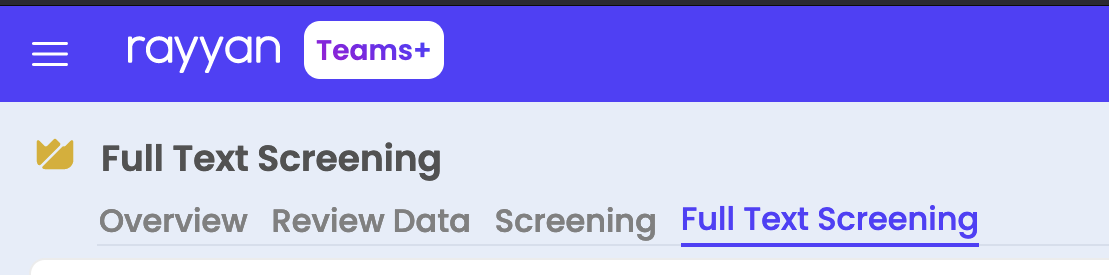 How do I complete full-text screening on Rayyan? – Rayyan Help Center