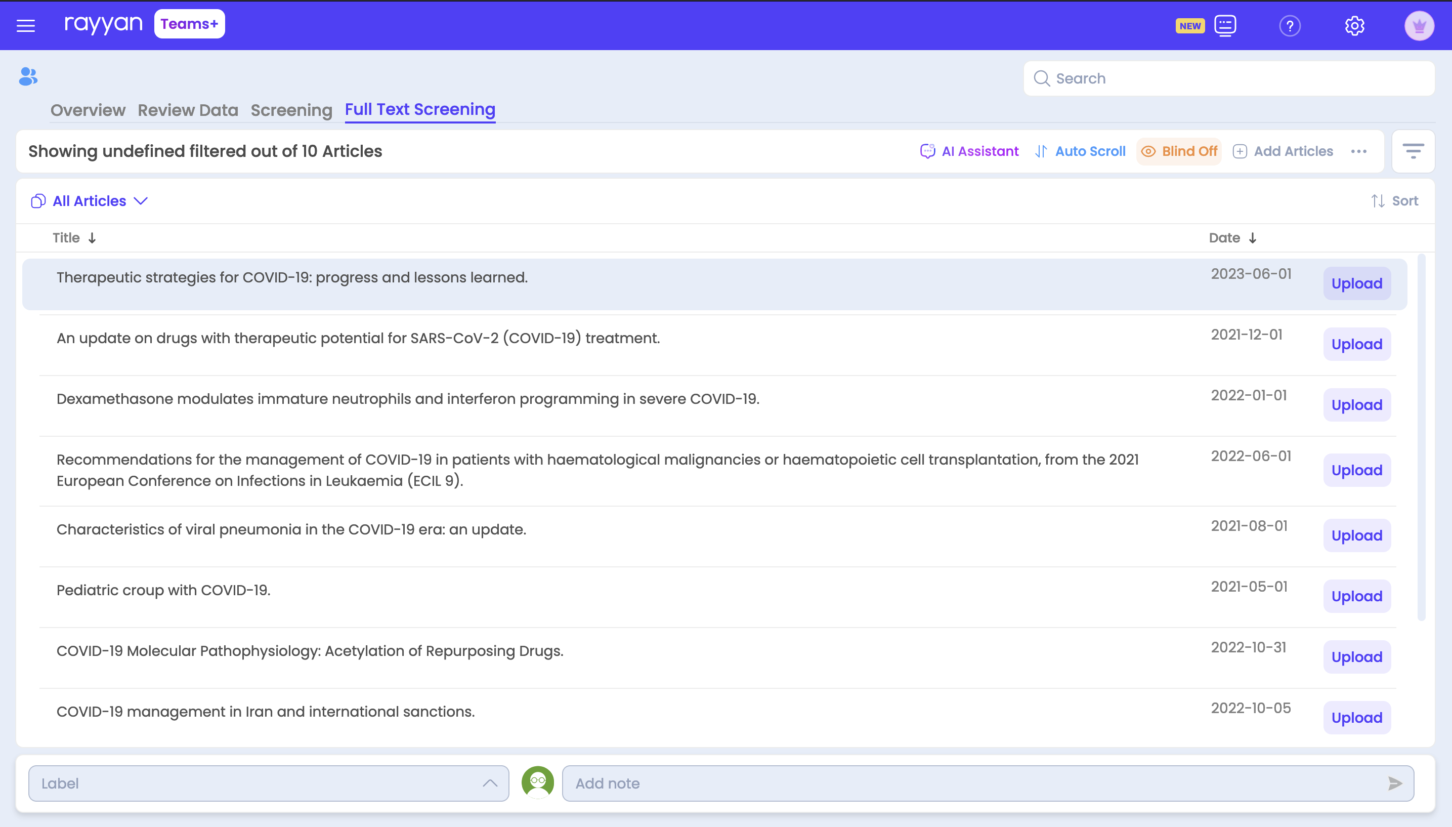 How do I complete full-text screening on Rayyan? – Rayyan Help Center