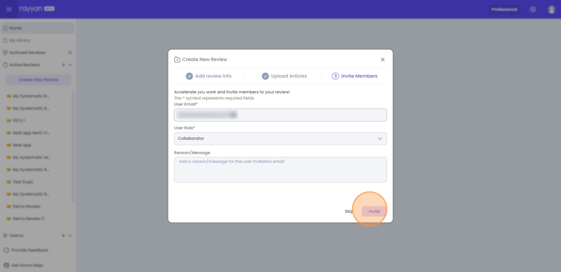How to Create a Systematic Review in Rayyan? – Rayyan Help Center