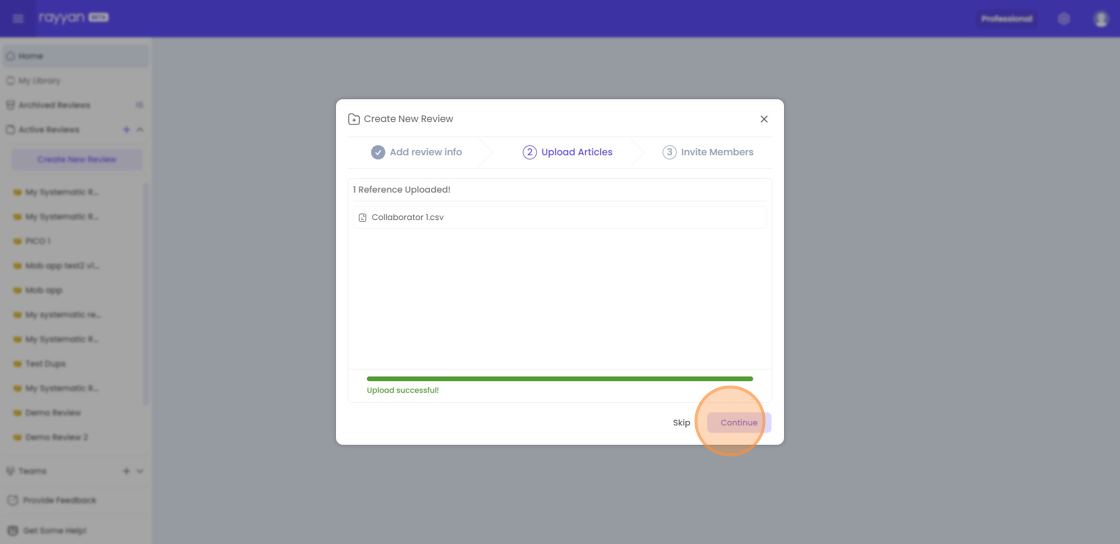 How to Create a Systematic Review in Rayyan? – Rayyan Help Center